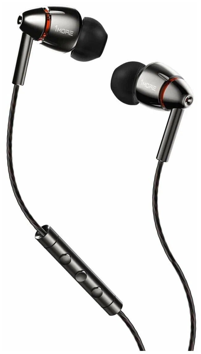 Проводные наушники 1MORE Quad Driver In-Ear E1010(микрофон MEMS с шумоподавлением), grey