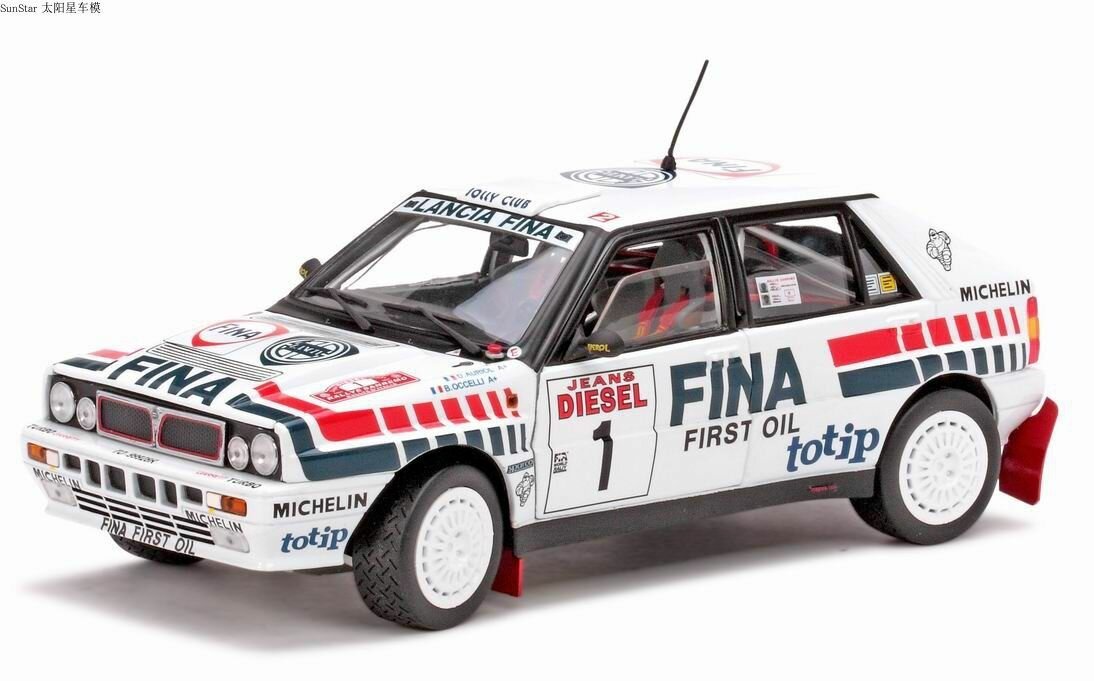 SunStar 1:18 Lancia Delta Rally Car Модель автомобиля из сплава 3120