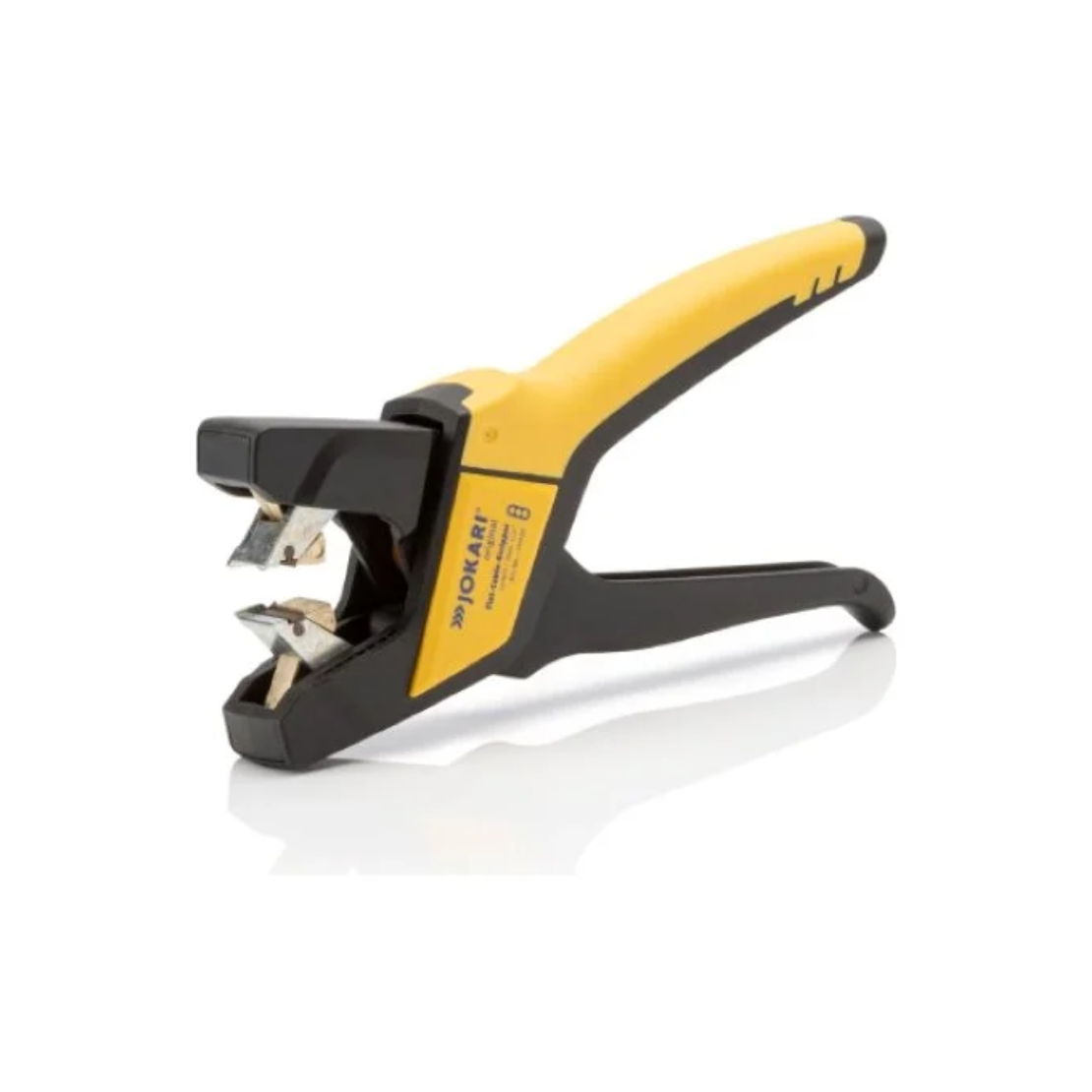 Клещи Jokari Flat-Cable-Stripper 20030, сечение от 0.75 до 2.5 мм², регулируемый упор, желтый