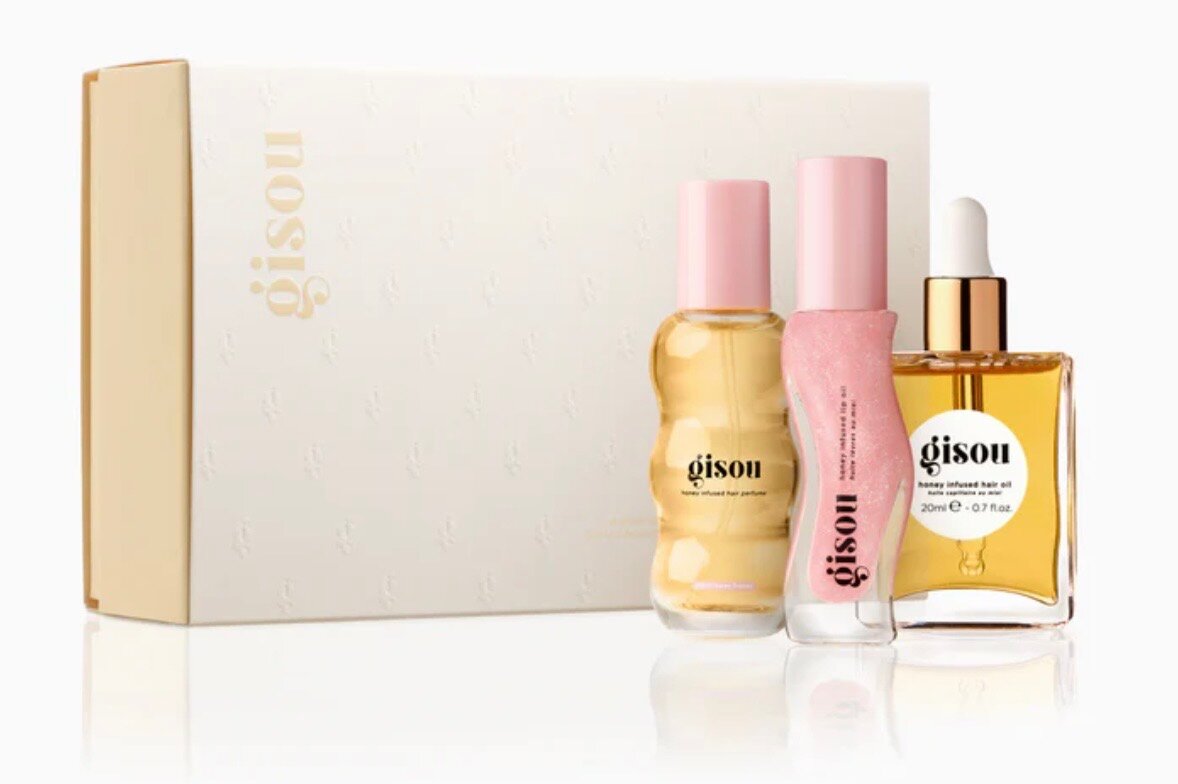 GISOU подарочный набор для волос и губ HONEY GLOSS ON THE GO