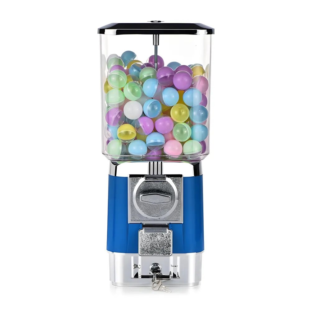 Вендинговый автомат для жвачек, попрыгунчиков, игрушек в капсулах и конфет/Опционально с монетным приводом/Механический торговый вендинговый аппарат KIDS'TOP