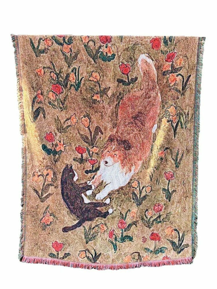 Плед жаккардовый , Софт, 130 см х 180 см