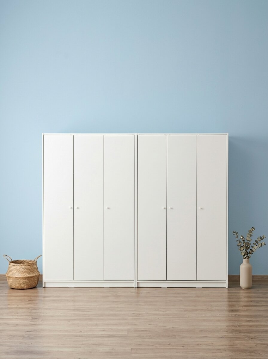 Шкаф икеа KLEPPSTAD, модульный, скандинавский, 234х176x55 см