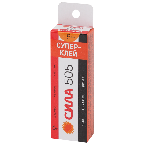 Супер-клей 6г 505-6 пластик (туба в кор.) Сила Б0033120