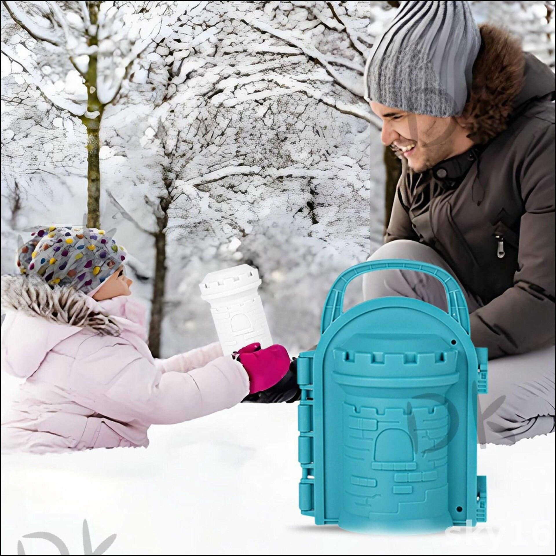 Набор для лепки снеговика