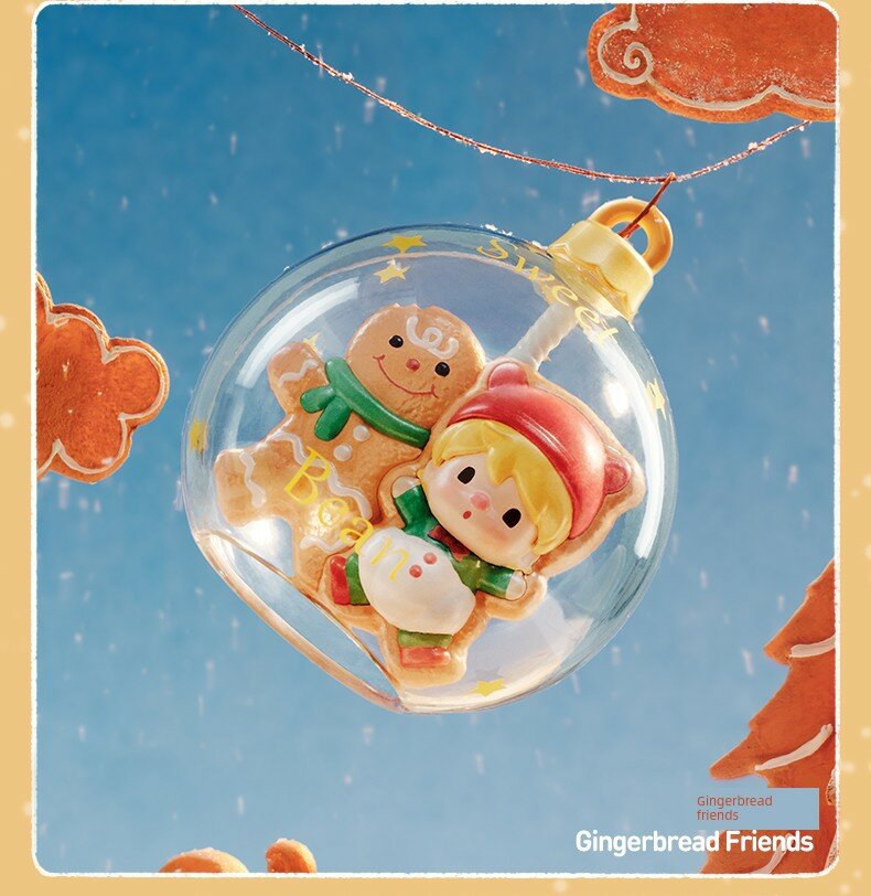 Друг-Медовик POPMART Little Sweet Bean Holiday Series Коллекционная фигурка на Рождество