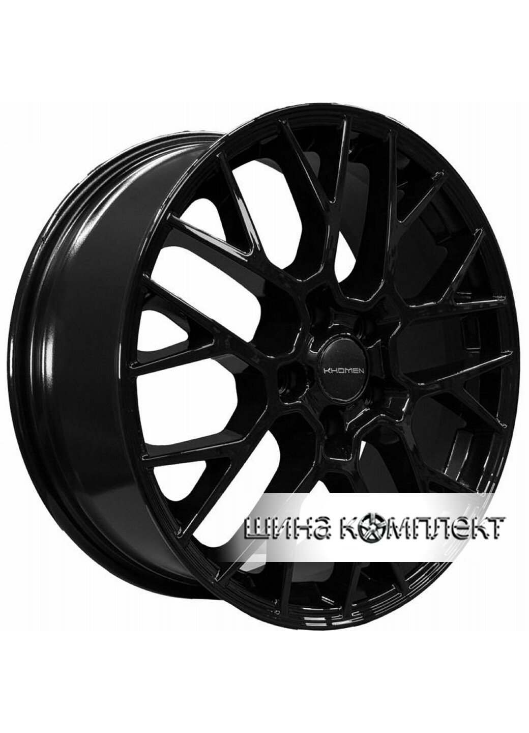 Колесный диск Khomen Wheels KHW1818 7x18 5x108 ET33 60,1 Black литой для автомобиля