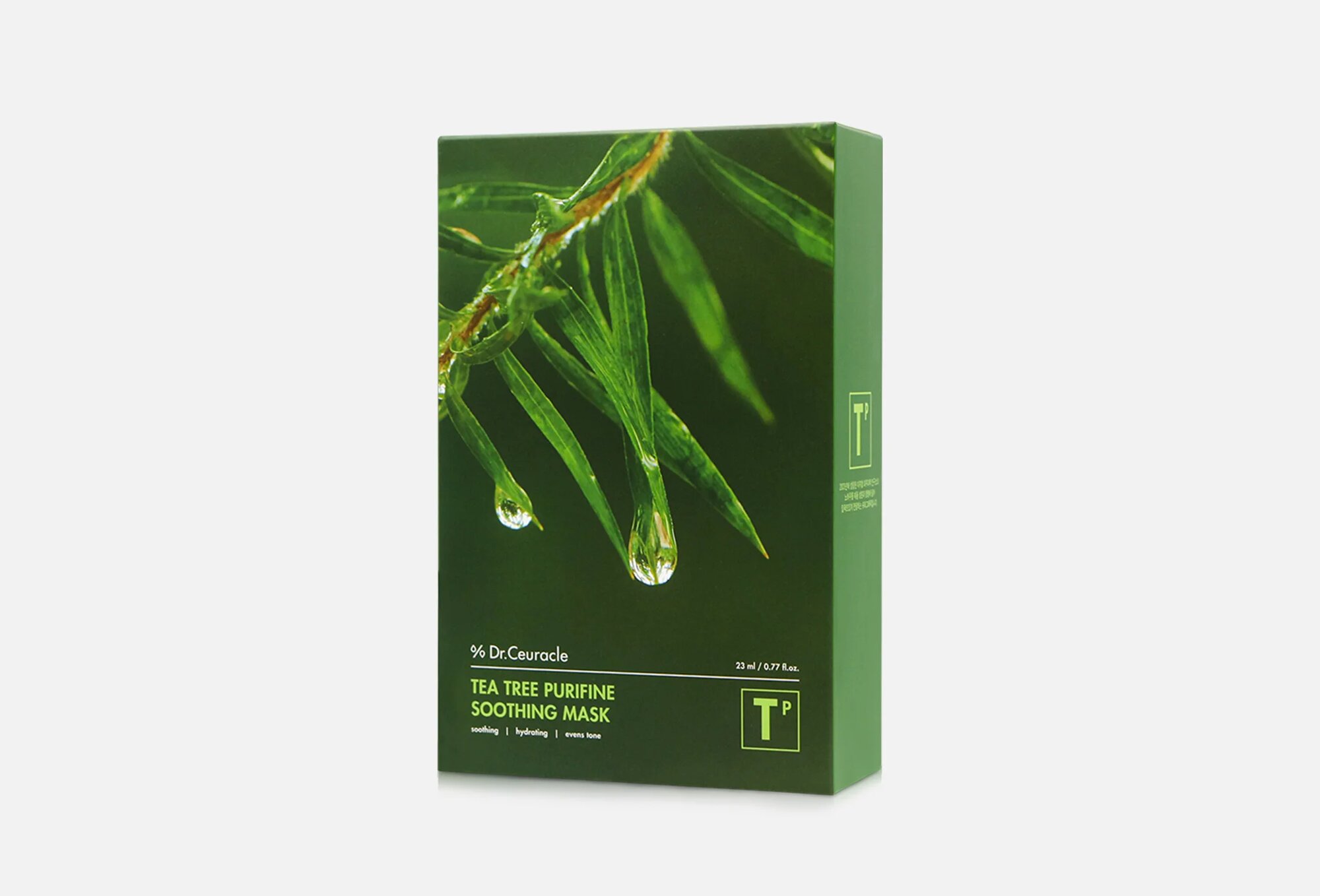 Успокаивающая тканевая маска для лица Dr. Ceuracle Tea Tree Purifine Soothing, 10 шт
