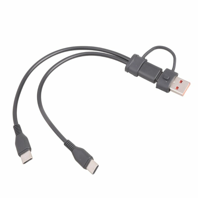 2 в 1 USB C Разветвитель Зарядный Адаптер Type C + USB к Двойному Порту USB C Концентратор Адаптер Разделения Питания для Мобильного Телефона