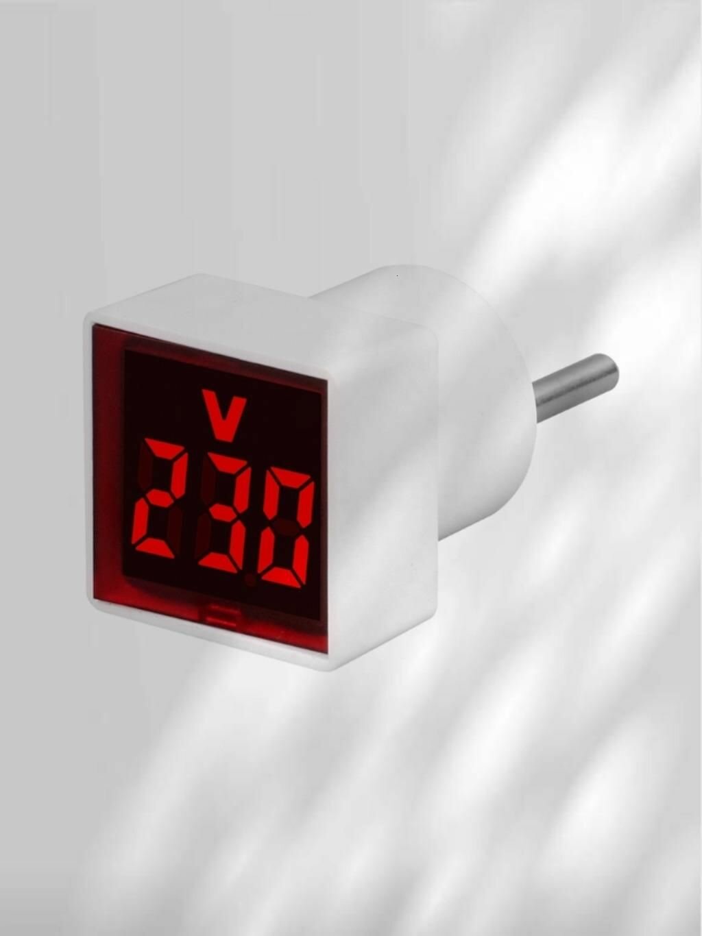 Цифровой вольтметр 220/230 В, красный