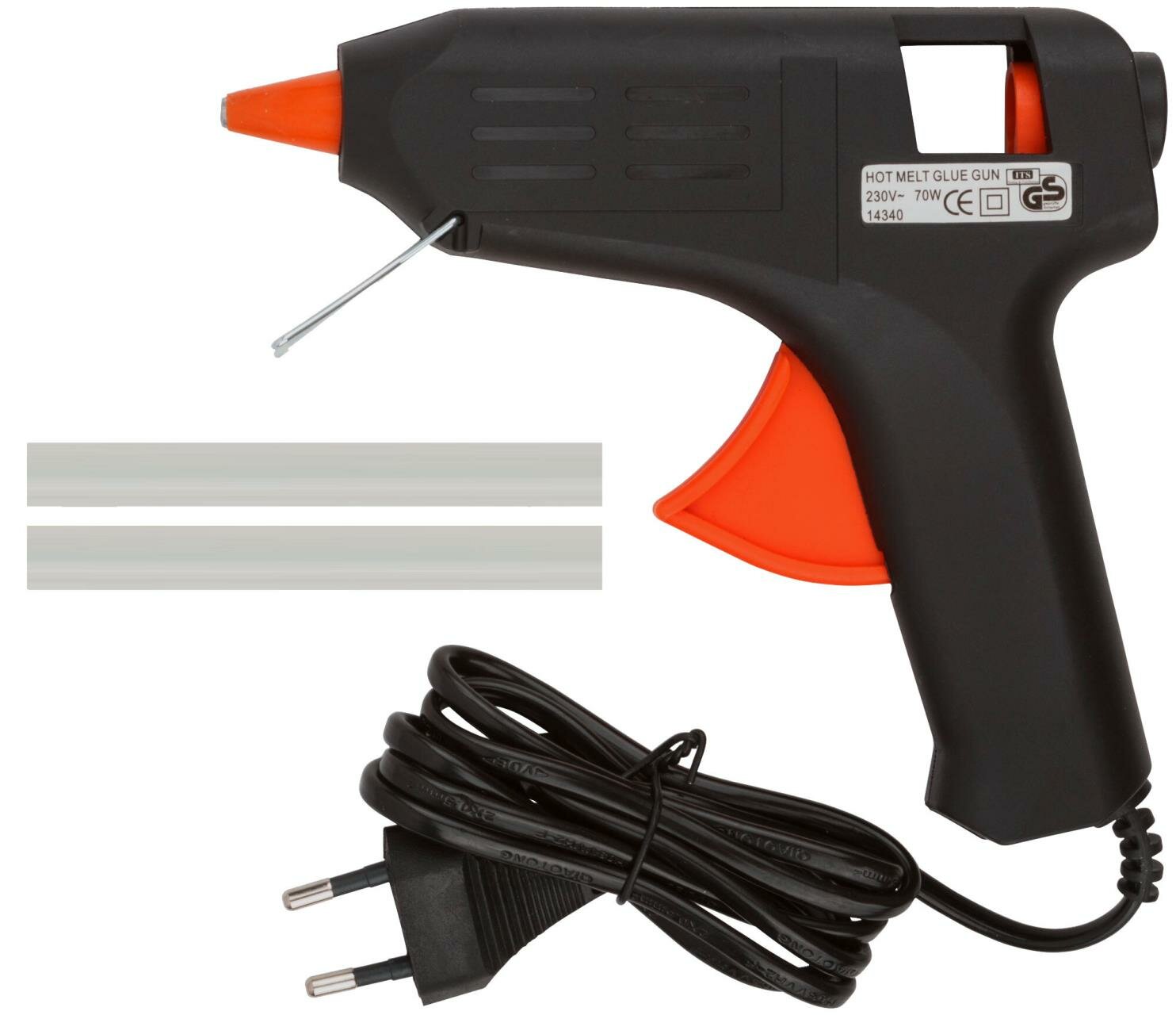 Пистолет клеевой FIT, противокапельная защита, диаметр клеевого стержня 11мм, 15 Вт ( 70 Вт )