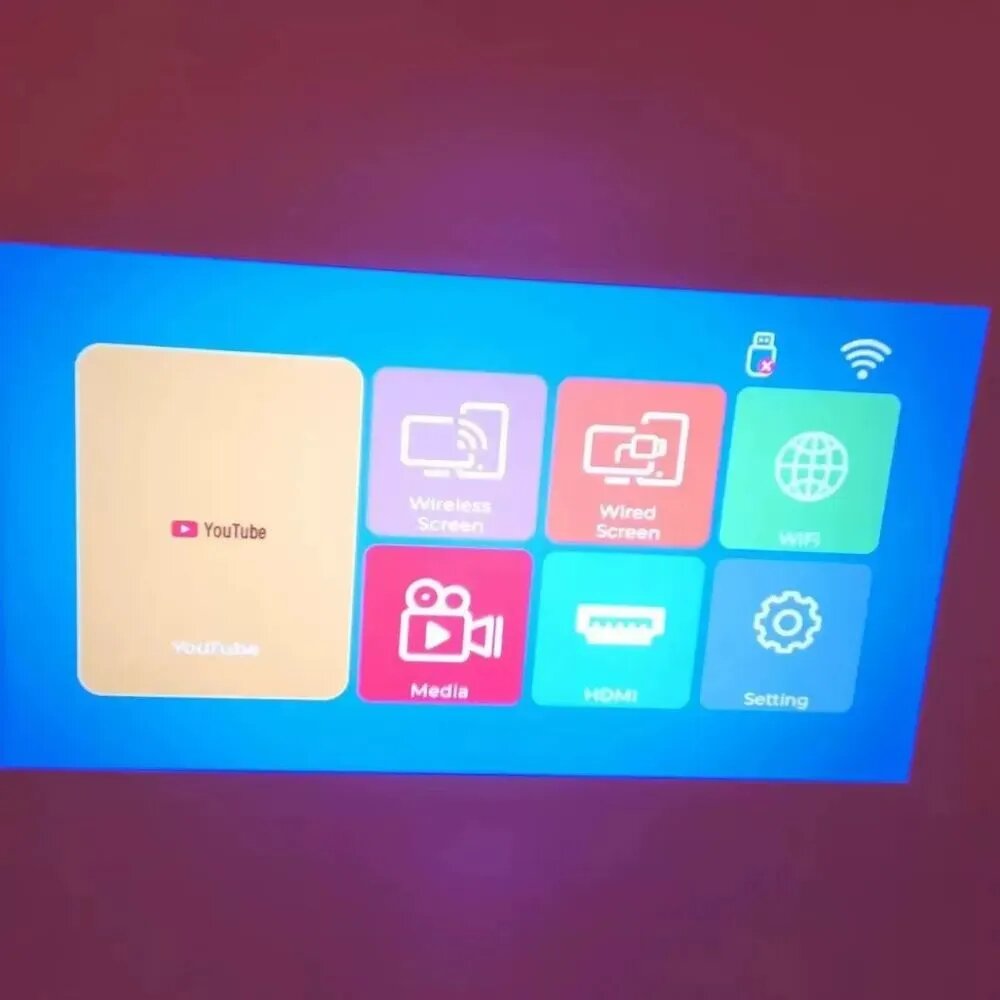 Гобо-проектор xiaoxie1 белый C Wi-Fi и C YouTube для домашнего кинотеатра — фото 1