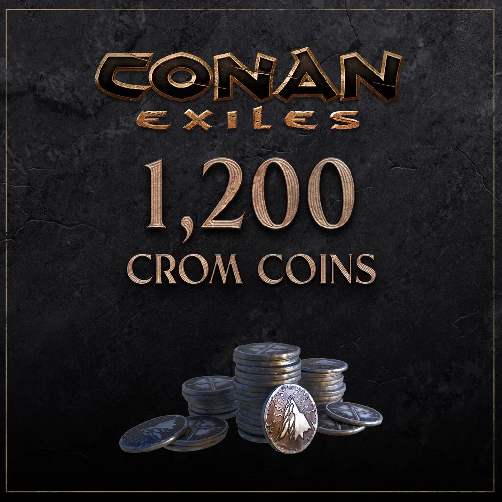 Дополнение Conan Exiles - 1,200 Crom Coins, цифровое издание PlayStation 4, регион Турция / код пополнения баланса