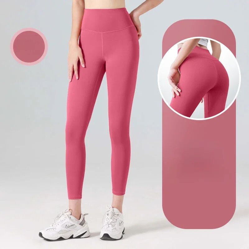Леггинсы спортивные розовые XXL, Raspberry Red