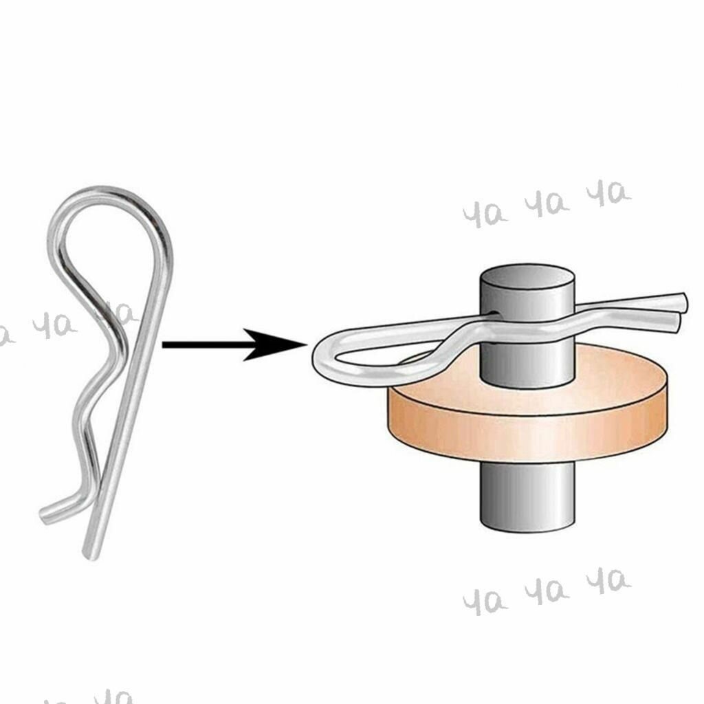 100 шт. Шплинтов, Пружинный фиксатор для штифтов сцепки, оборудования