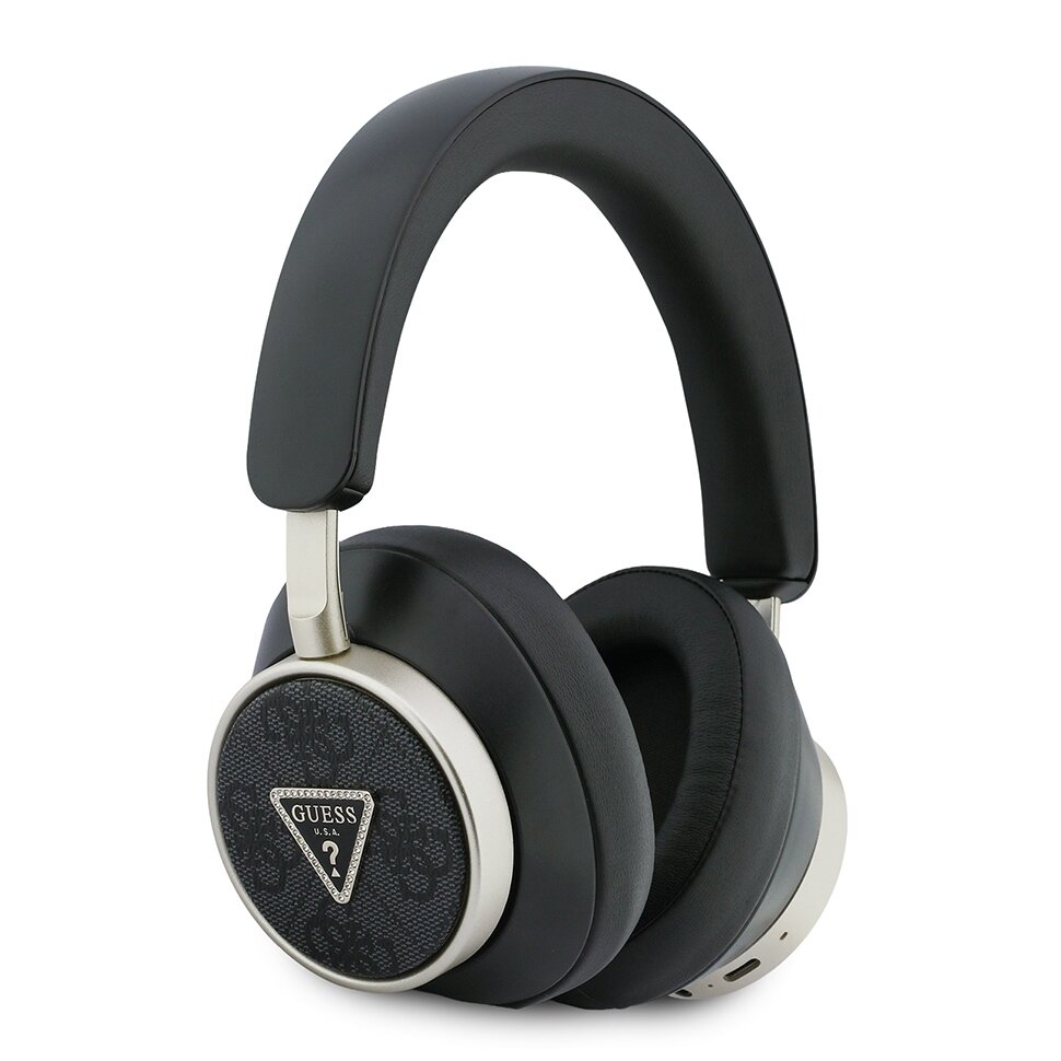 Guess наушники беспроводные накладные Bluetooth HP ENC PU 4G with Triangle Diamond Logo Black