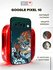 Черный матовый чехол на Google Pixel 10 / Гугл Пиксель 10 с принтом Морской драк...