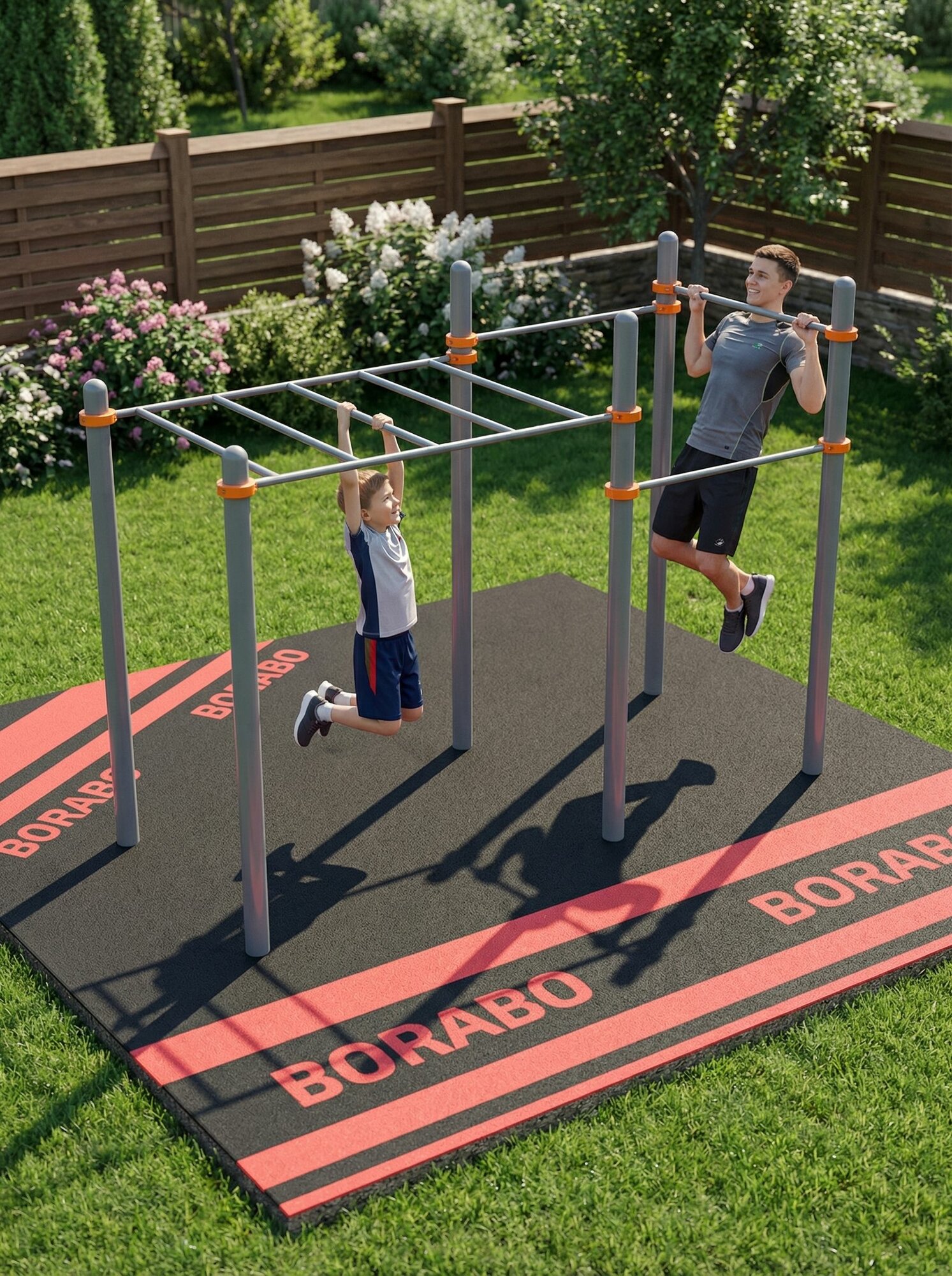 Спортивный комплекс уличный: рукоход, турники