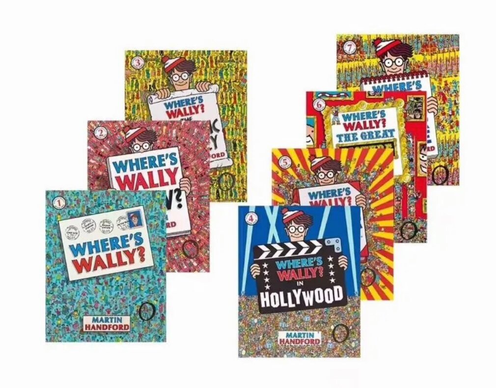 Виммельбух Найди и покажи Где Волли Where’s Wally Комплект Книг 7 шт Автор Хэндфорд Мартин Walker Bооks