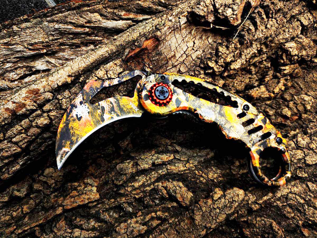 Нож складной керамбит X-68