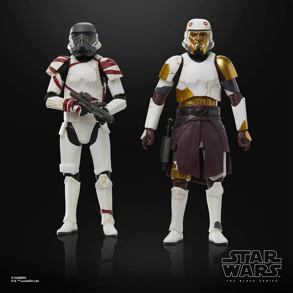 Набор фигурок HasBro Star Wars: Асока, капитан Энох и ночной штурмовик, 2 штуки, 15 см.