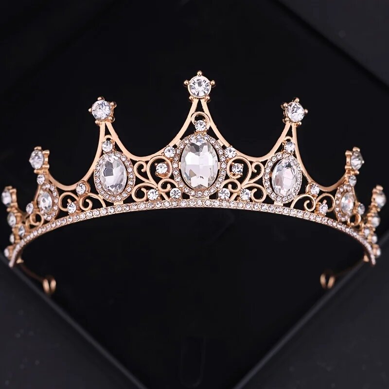 Свадебная тиара AiliBride золотисто-серебристого цвета Gold