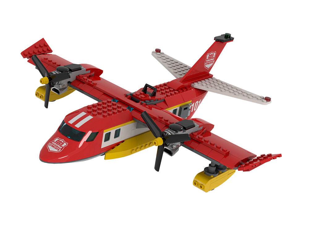 Конструктор Brick Labs Бриксити AB-1314 Конструктор Пожарный самолет Грозовой шквал