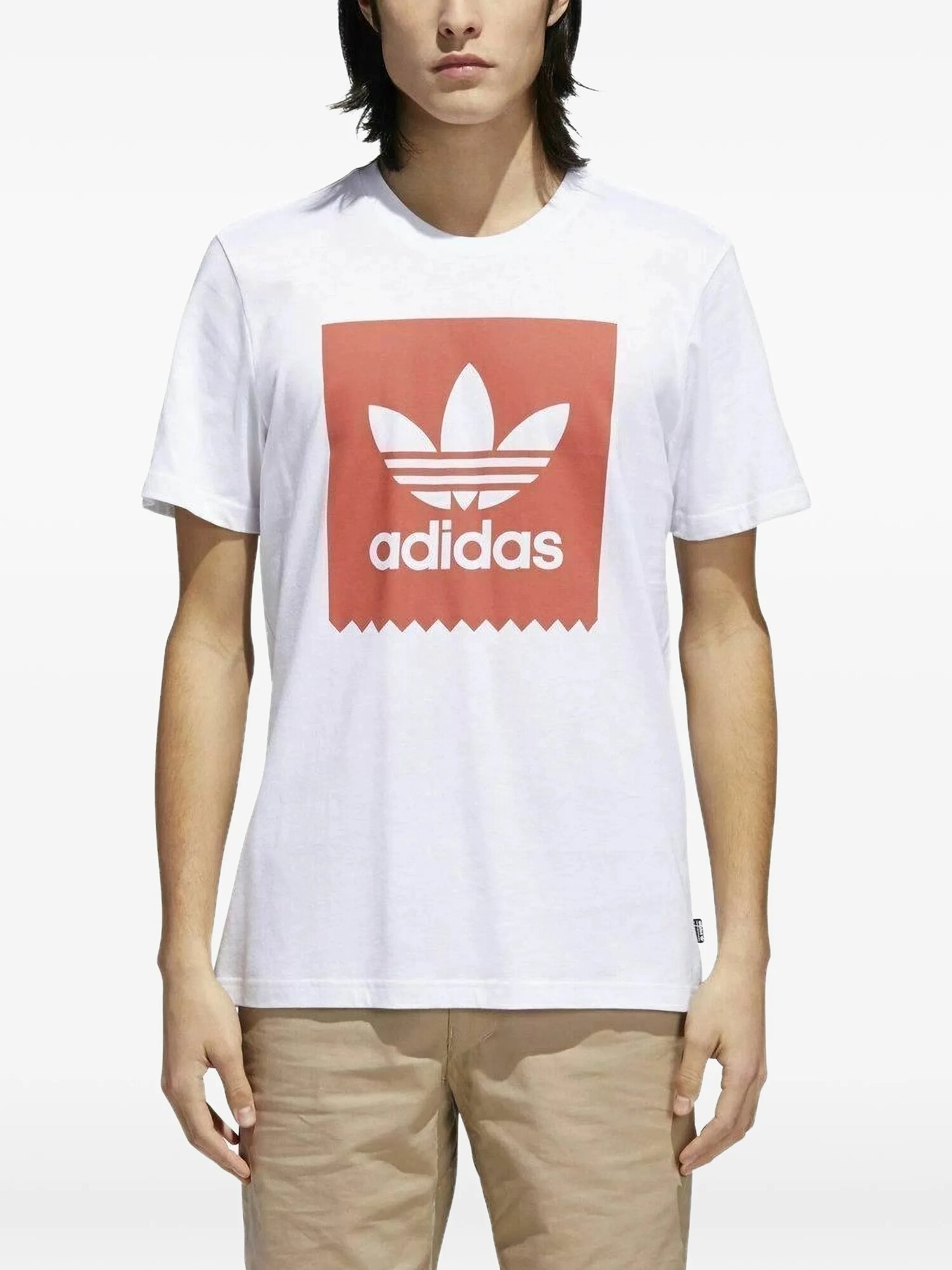 Футболка adidas, размер L, белый,