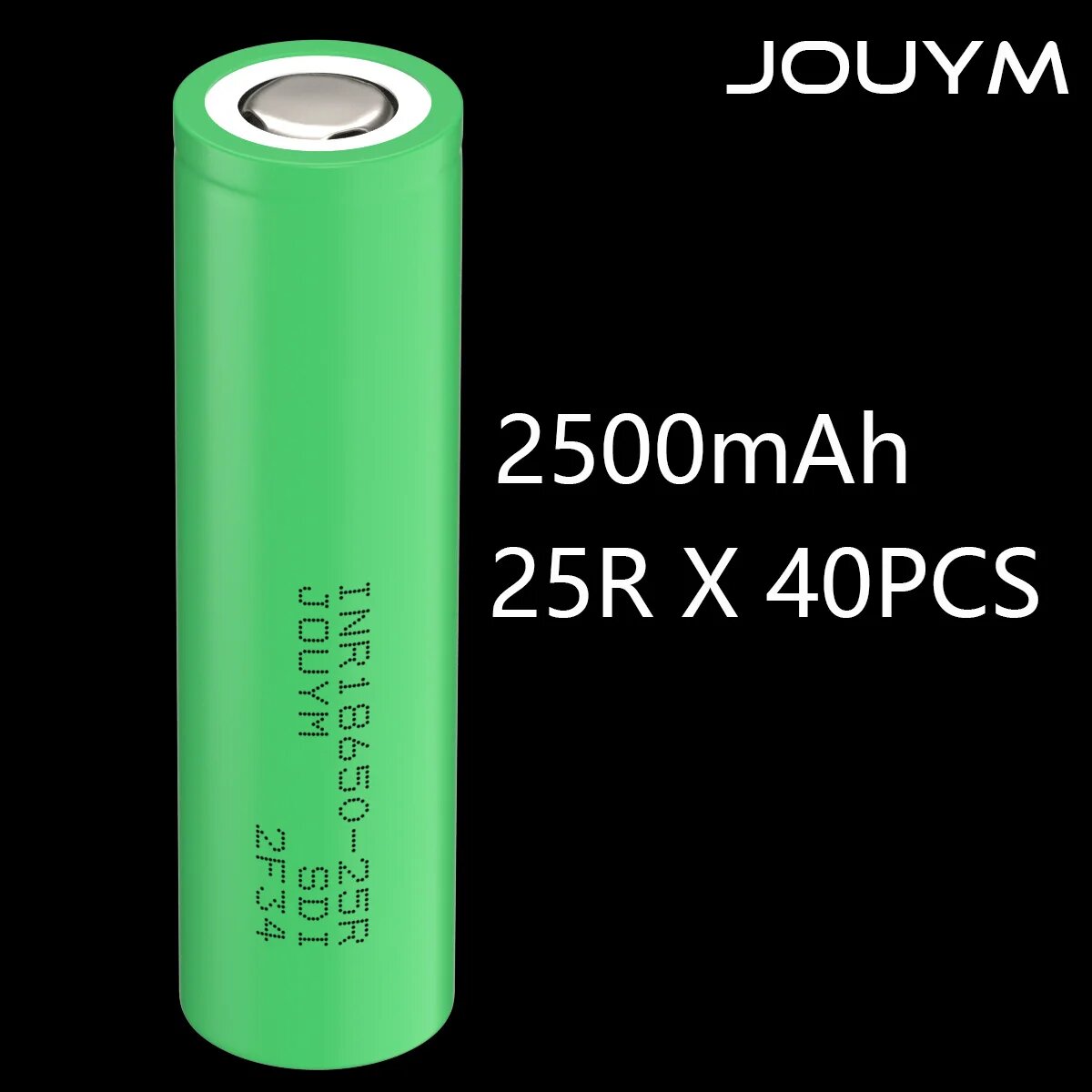 Аккумуляторы JOUYM 18650 2600 мАч 3,7В 40 шт 40 x Batteries