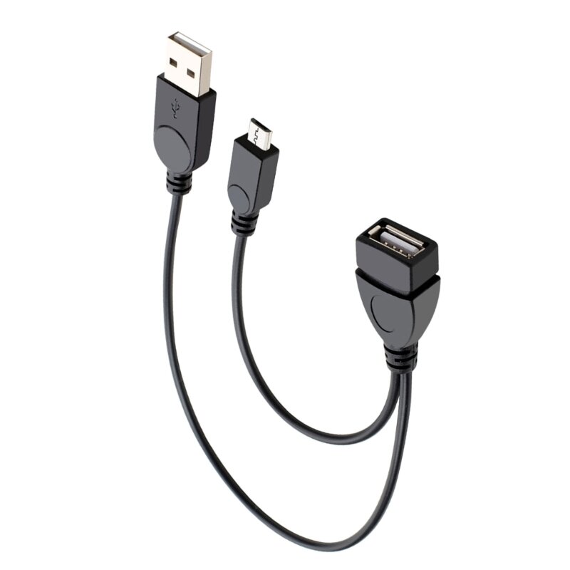 Мужской порт зарядки Micro / USB к женскому адаптеру передачи данных OTG USB