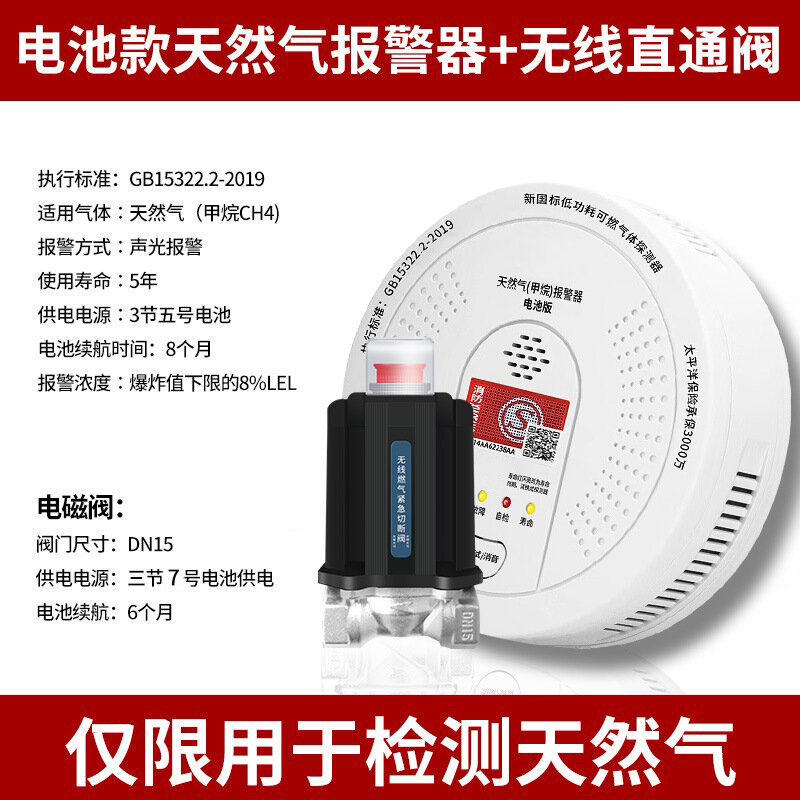 Газовая сигнализация для природного газа, угольного газа, сжиженного газа, детектор утечки угарного газа для домашней кухни, сертифицирован противопожарный.