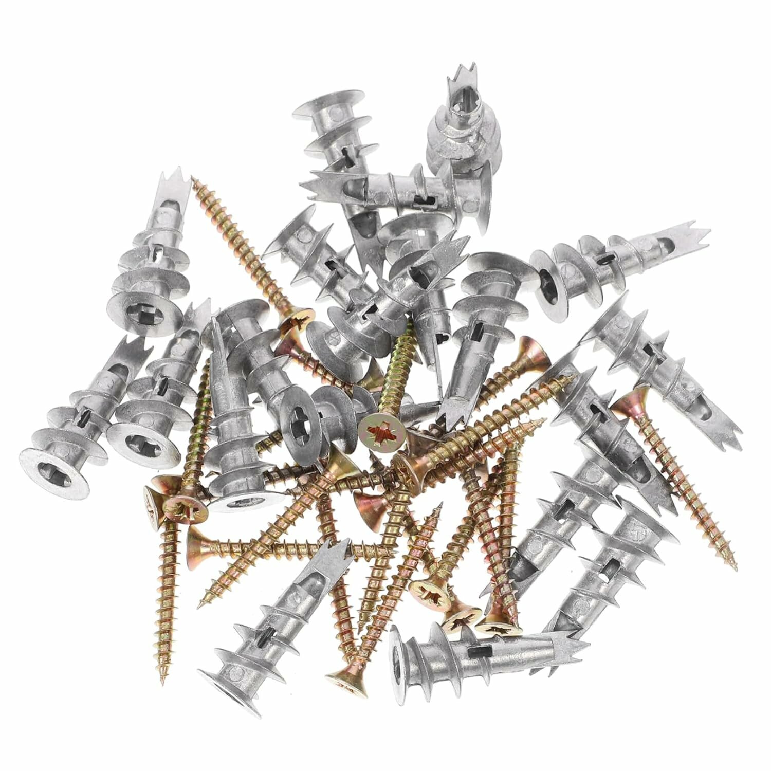 20 комплектов анкеров для гипсокартона, анкеры для гипсовых стен, самосверлящие винты, винты для настенного монтажа