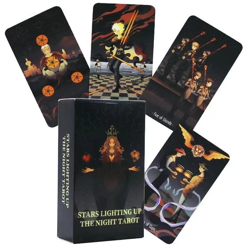 Таро Stars Lighting Tarot неоновая луна Русское Таро карты гадальные картон — фото 1
