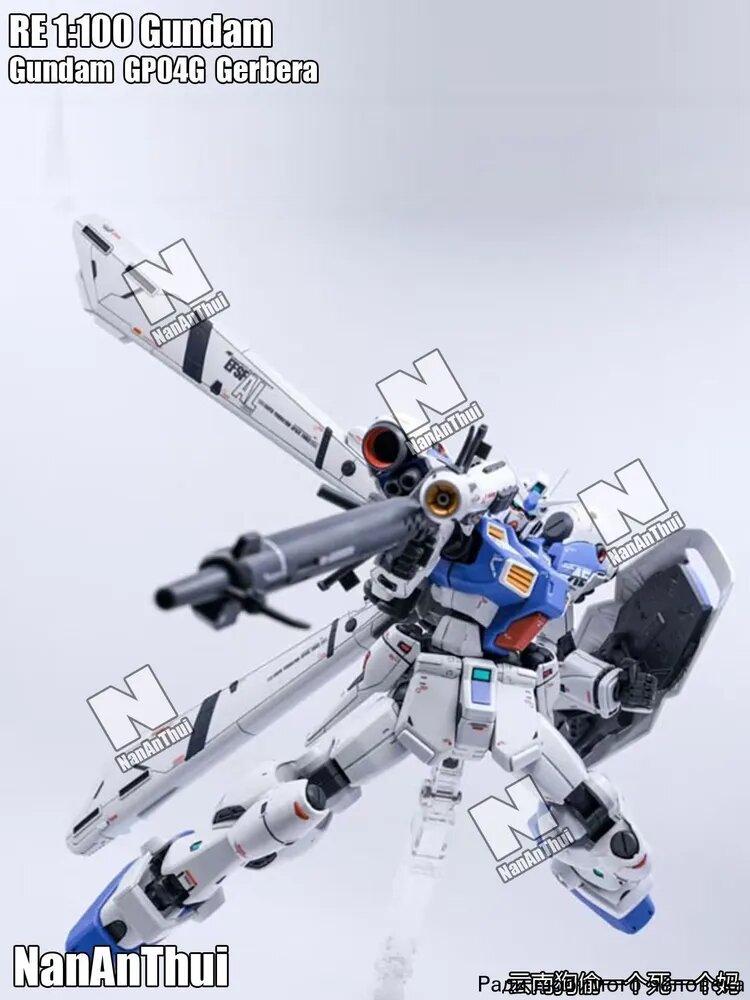 Сборная Игрушечная фигурка модель RE 1:100 Gundam GP04G Gerbera, Высококачественная модель