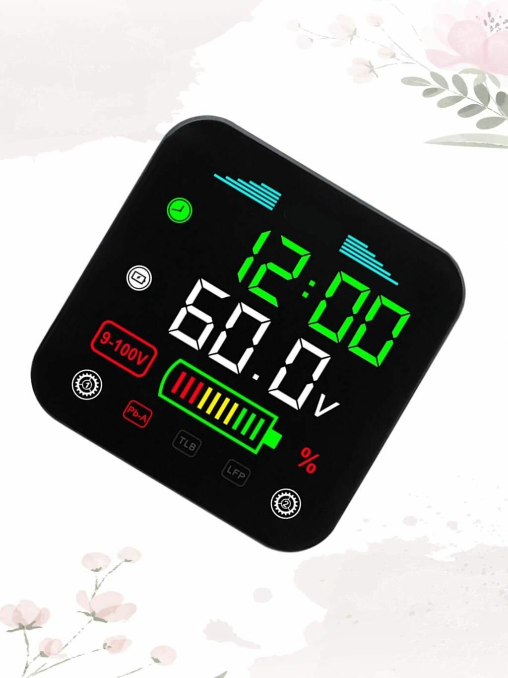 Цифровой LCD индикатор заряда аккумулятора DC9-100V для мотоциклов/скутеров