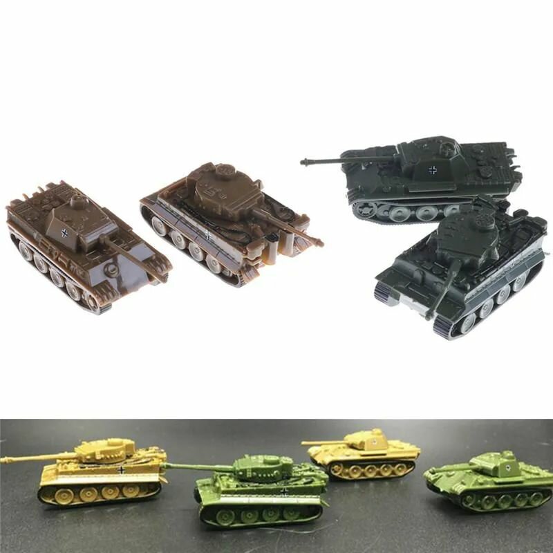 Мини пластиковый танк игрушка 1: 144