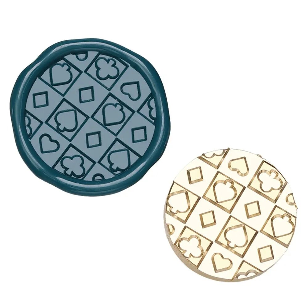 Штемпель для восковой печати, - покерный паттерн