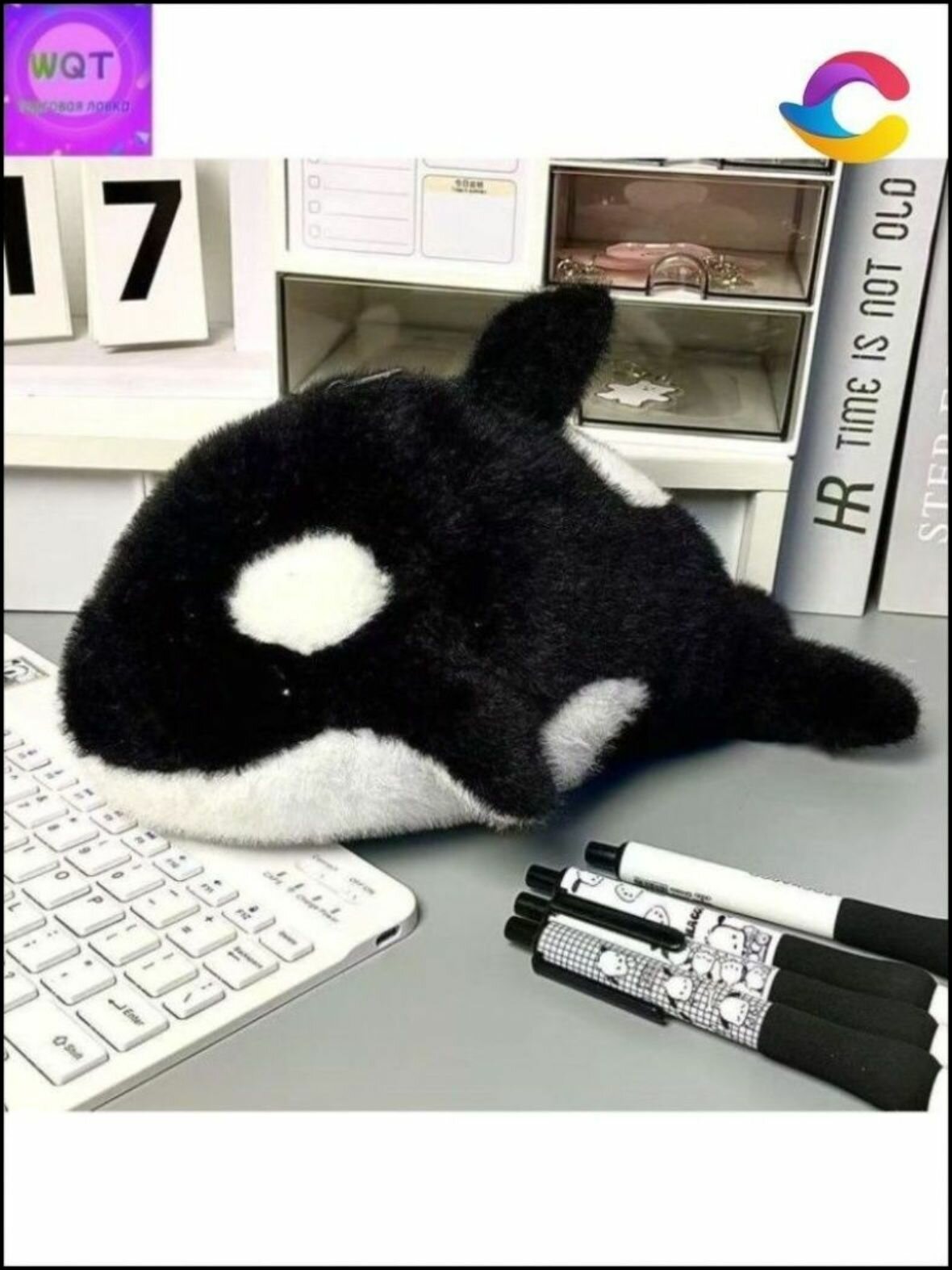 Эксклюзивный пенал косатка плюш