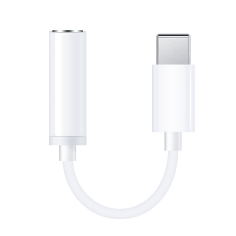 Тип-С цифровой аудио адаптер с разъемом 3,5 мм, белый, USB-C аудио конвертер для наушников