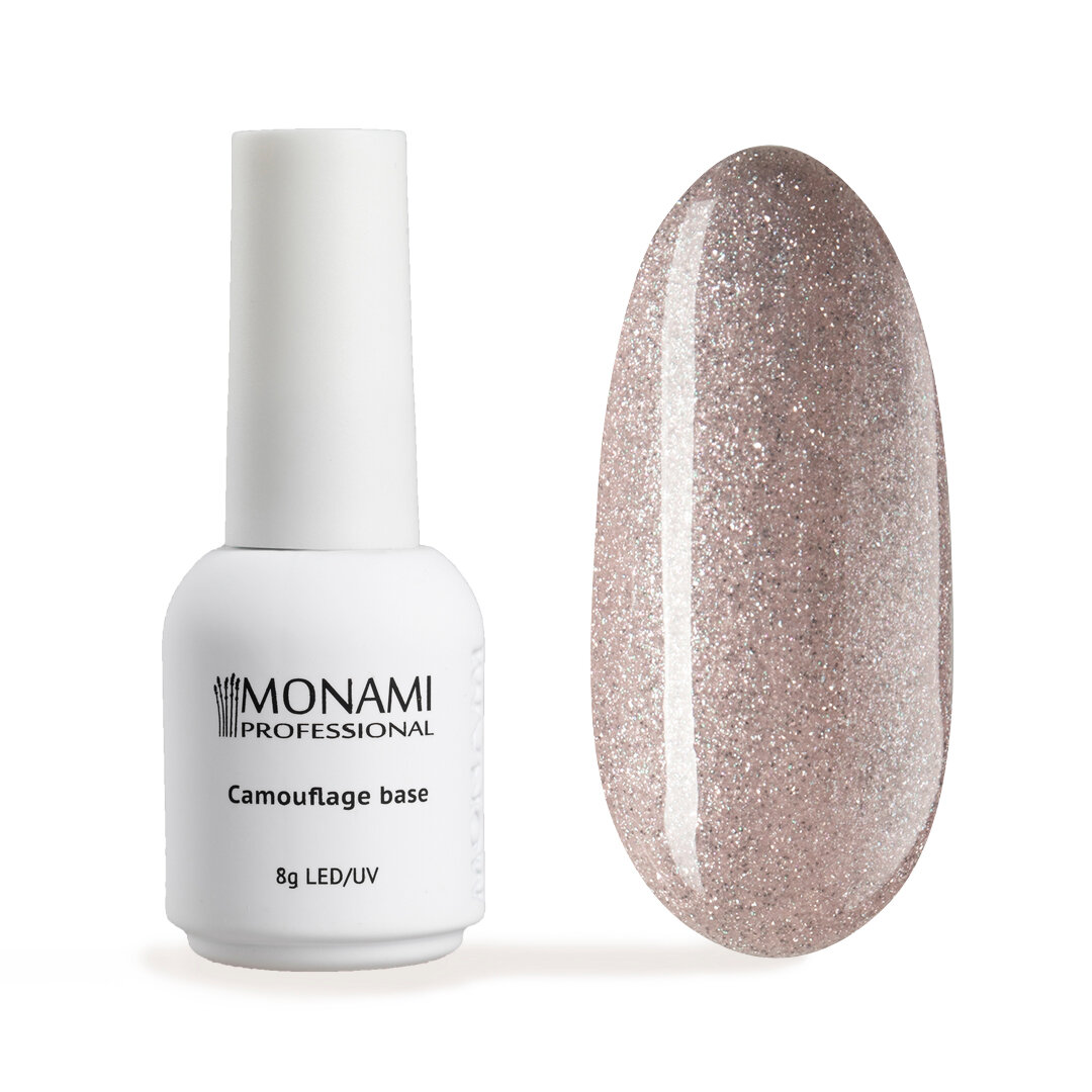 База для гель-лака Monami Aurora Beige, полимерная, цвет бежевый, 8г