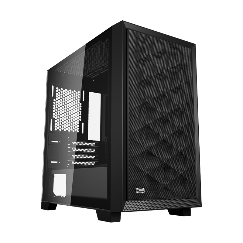 Корпус PCCooler C3D310 BK, Mini‑Tower, чёрный, mATX/mITX, 2×USB‑A 3.0, сетчатый