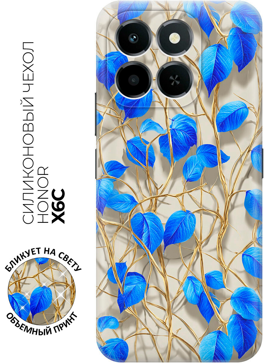 Силиконовый чехол на Honor X6C с принтом "Королевский узор"