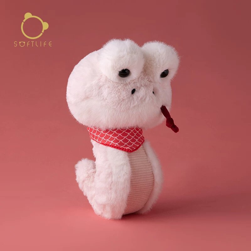 Softlife маленькая кукла-змея сумка кулон кукла плюшевая игрушка Год змеи талисман подарок на день рождения для женщин