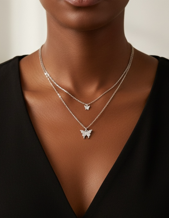 Колье, циркон