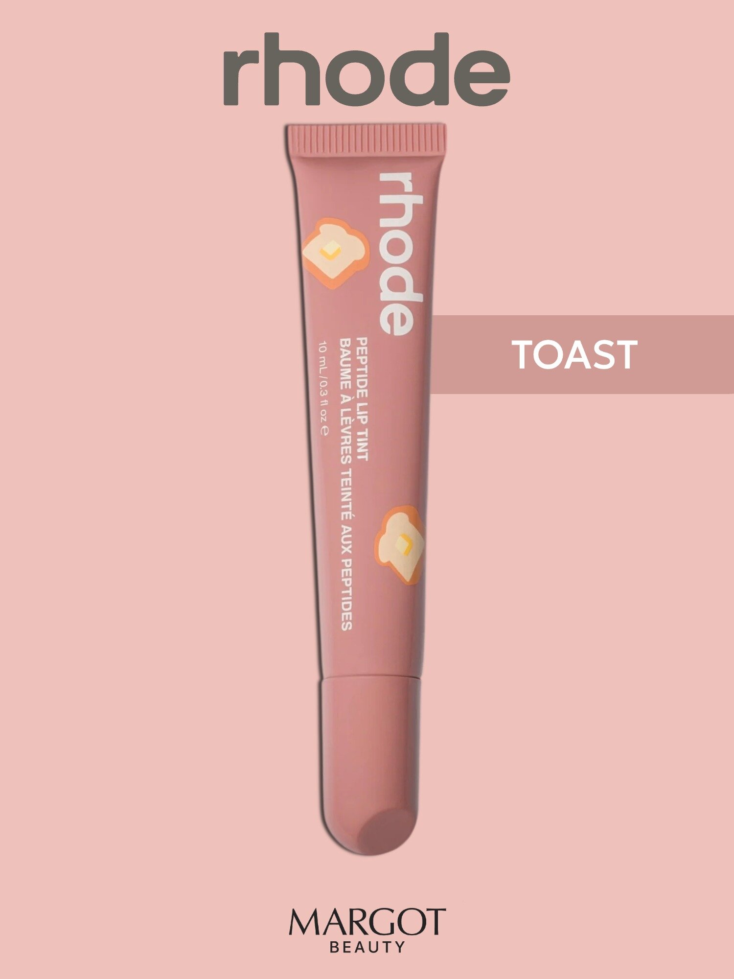 Блеск для губ RHODE TOAST Peptide Lip Tint Scented, с ароматом, 10 мл, оригинал
