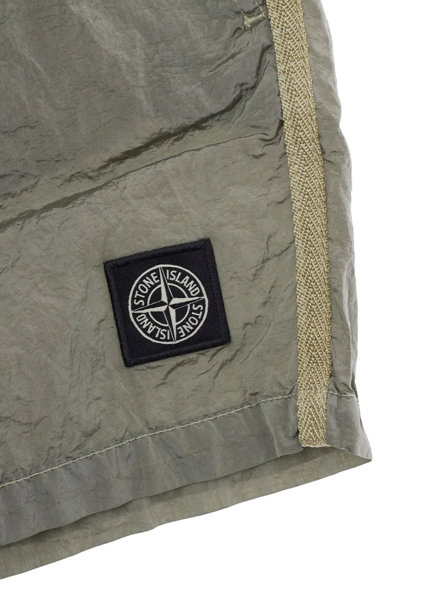Шорты для плавания Stone Island Logo-patch swim shorts, размер 2 года, зеленый, — фото 1