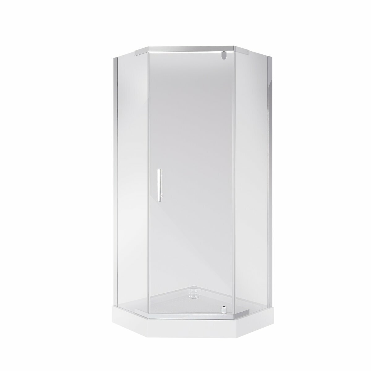 Душевой уголок с поддоном Niagara Eco NG-010-14D 100х100 стекло прозрачное/профиль хром