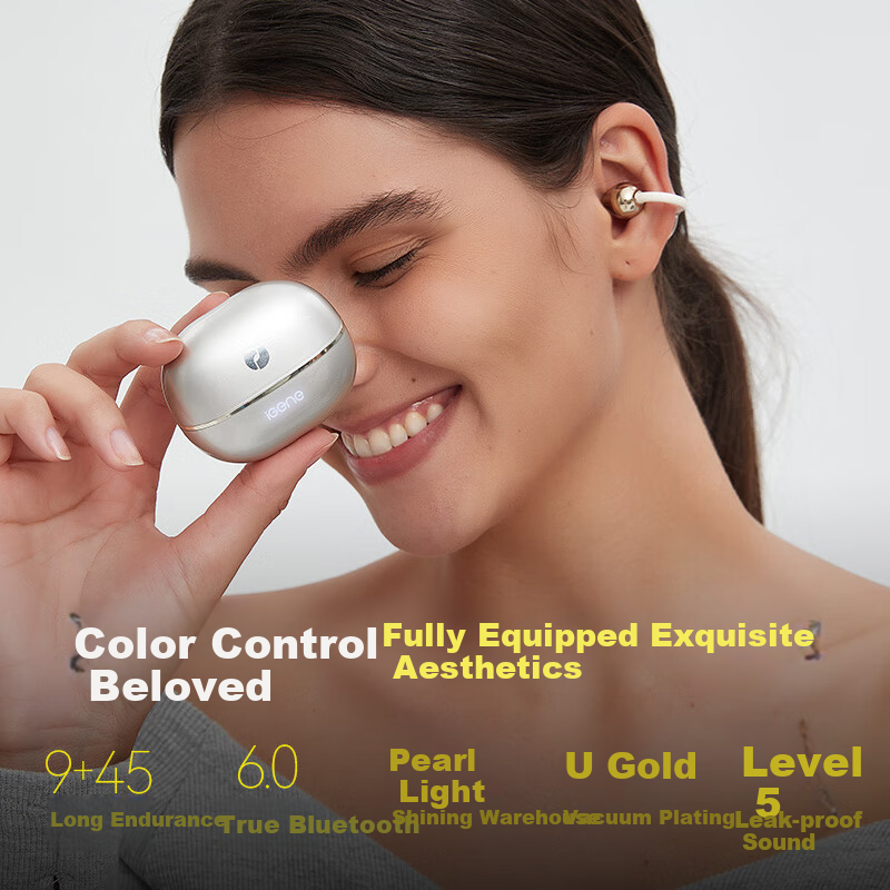 IGene 6.0 Bluetooth наушники Клип-он беспроводная шумоподавление Титановая мембрана AI-ассистент для Huawei Xiaomi