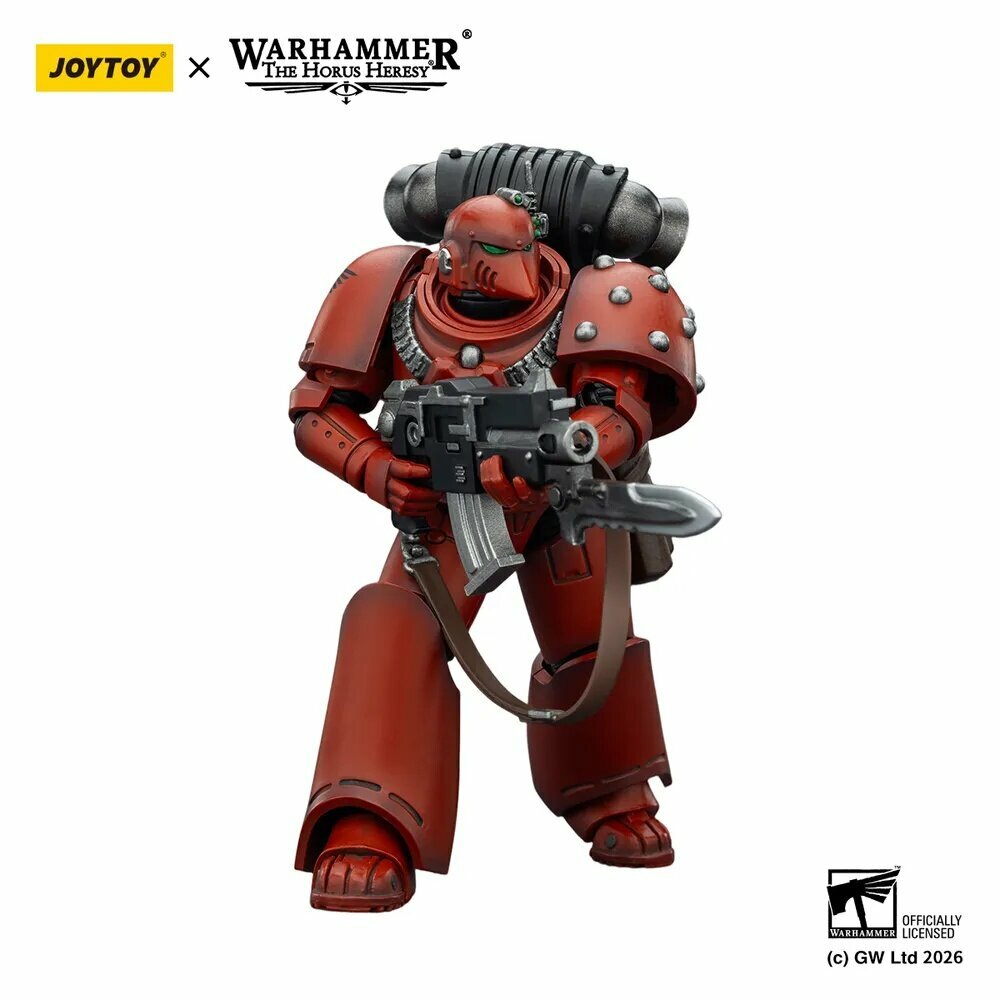 Подвижная фигурка JOYTOY Warhammer 40K 1/18 Action Figures Blood Angels MKVI Tactical Leigonary