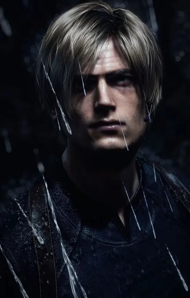 Алмазная Мозаика "Игра Resident Evil Леон Кеннеди" 30x40 См, Безрамная, Идеальна Для Дома, Украшения, Подарков.